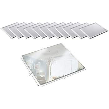 Amazon.com: Biedermann & Sons Decorative Beveled Square Mirror Plate ...