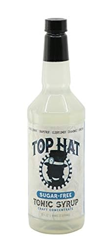 Top Hat Sugar Free Quinine Tonic Syrup - Keto Friendly - Zero Calorie ...