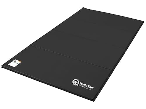 Tumbl Trak Gymnastics Folding Tumbling Panel Mat, 4ft x 8ft x 1-3/8in ...