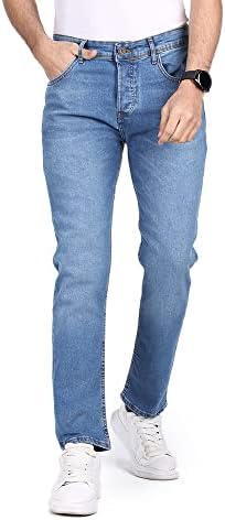 سعر Fire Wood Basic Jeans For Men, Basic Five Pocket Jeans, Light Blue ...
