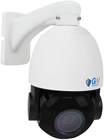 GW Security 8MP Pan Tilt Zoom IP PoE 20X Optical Zoom 4K 3840 x 2160p Outdoor Indoor Security ...