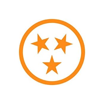 Amazon.com: T1129 Tennessee Tri-Star Decal - 4.25" x 4.25" - Easy to ...