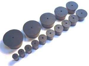 SEOH Rubber Stopper One Hole Individual #3: Science Lab Rubber Stoppers ...