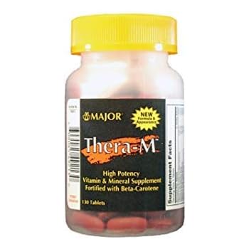 Amazon.com: 100 Caplets Thera Tabs M High Potency Multivitamin with ...