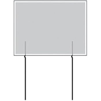 Amazon.com : Reusable Molded 16" Plastic Step Push Stake Yard Sign ...