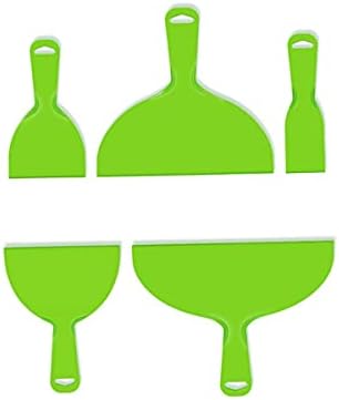 5 Pieces Plastic Putty Knives, Utility Filling Knife Set, Flexible ...