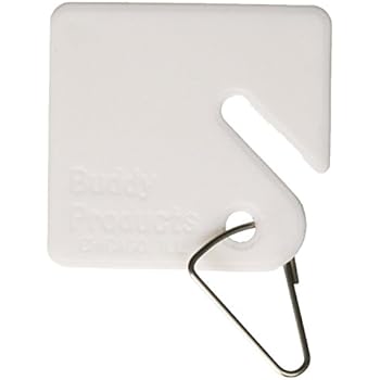 Amazon.com : Buddy Products Blank Plastic Key Tags, White, Set of 100 ...