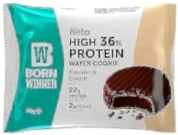 Born Winner Keto Cookies N Cream Wafer Protein Bar, 60 g price in Saudi ...