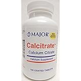 Amazon.com: Major Calcitrate Calcium Citrate, Calcium Supplement 100 ...