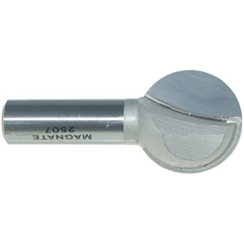 Magnate 2507 Plunge Ball End Carbide Tipped Router Bit - 1-1/8" Cutting ...