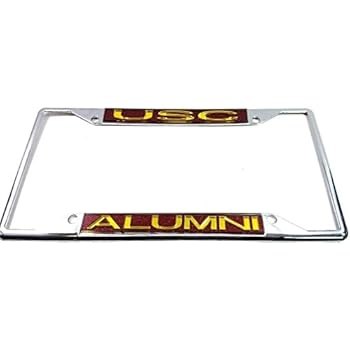 Amazon.com: Rico USC Trojans NCAA Alumni Chrome Metal (2) Laser Cut ...