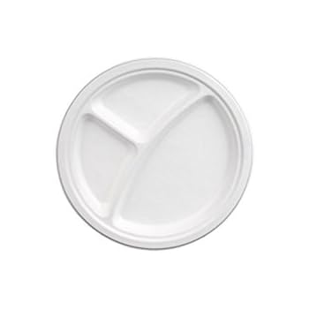 Amazon.com: Chinet Divided Paper Plates, 9-1/4" Diameter, White, 500 ...