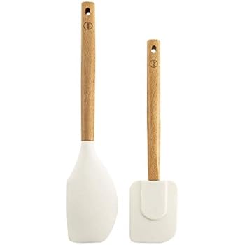 Amazon.com: KitchenAid 2-Piece Silicone Spatula Set with Bamboo Handles ...