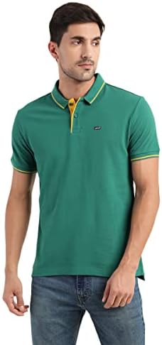 Levi's Men's Regular Polo Shirt (86687-0007_Alpine Green M) price in ...