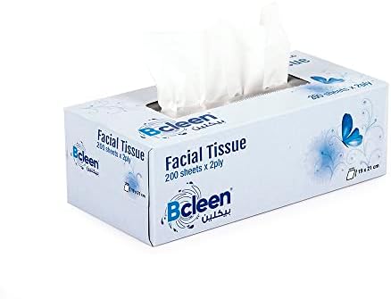 Bcleen Premium Facial Tissue Paper, 140 Sheets X 2ply, Pack of 30, 4200 ...