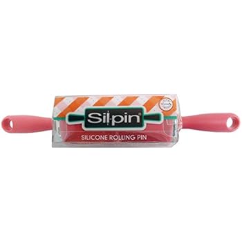 Amazon.com: Head Chefs Sil-Pin 00252 Silicone Baker's Rolling Pin, Red ...