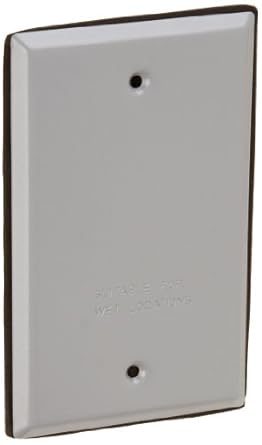 RAB Lighting CR1 Weatherproof Blank Rectangular Cover, Aluminum, 2-7/8 ...