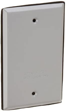 RAB Lighting CR1 Weatherproof Blank Rectangular Cover, Aluminum, 2-7/8 ...