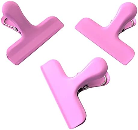 Croc Jaws Pink Chip Clips Stainless Steel, 3 inches Wide, Pink Color ...