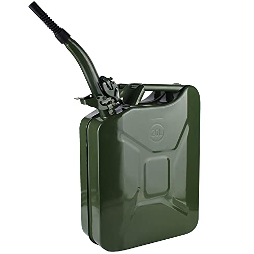 EONLION 20L 5 Gallon Metal Gas Can Gasoline Bucket for Cars, Trucks ...