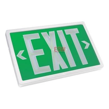 Sure-Lites LPX7 LED Commercial Exit, White Housing, Universal Face, Red ...