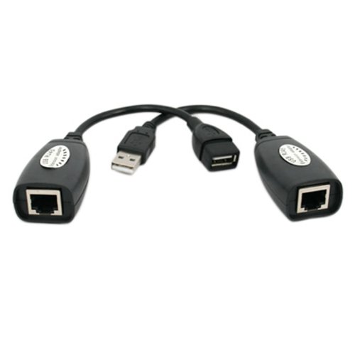 HDE USB over Cat5/5e/6 Extension Cable RJ45 Adapter Set | Amazon price ...