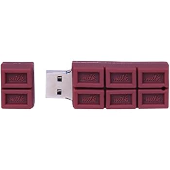 Amazon.com: Chocolate Bar USB Flash Drive - Data Storage Device - 4GB ...