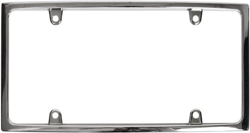 Amazon.com: Custom Accessories 92814 Chrome Curved License Plate Frame ...