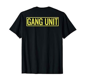 Amazon.com: Gang Unit Police T-Shirt: Clothing