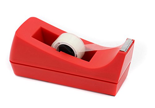 EasyPAG Desk Tape Dispenser for Tapes within 1.0 Inch,Red - Want It All