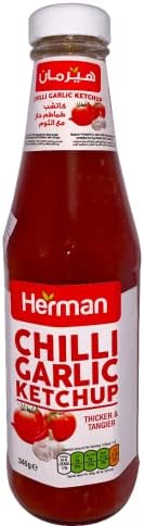 Herman tomato ketchup chilli garlic 340g price in Egypt | Amazon Egypt | supermarket kanbkam