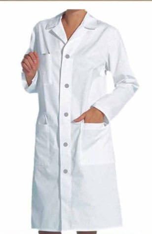 Damen Laborkittel Mantel weiß - 100% Baumwolle - Gr. 34-56 (40): Amazon ...