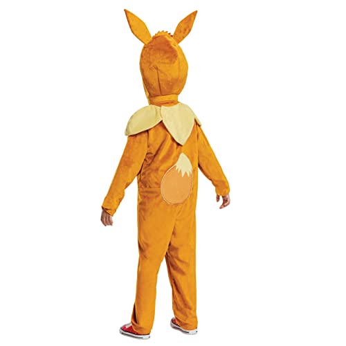 Eevee Costume for Kids, Official Pokemon Costume Hooded Jumpsuit ...