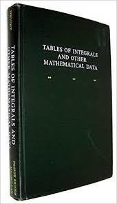 Tables of Integrals and Other Mathematical Data - 4th Edition: Dwight ...