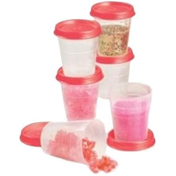 Amazon.com: Tupperware Tupper Minis Classic Sheer Midgets Set in ...