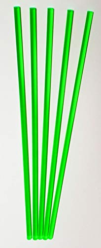 Amazon.com: 5 Pcs 1/4” Diameter x 18” Inch Long Color Green Clear ...