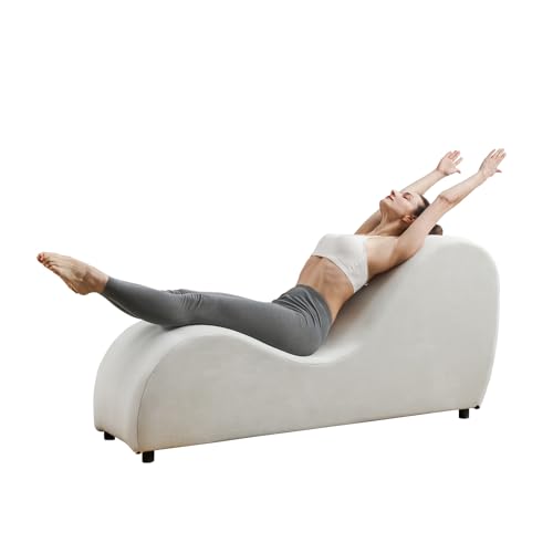 ijuicy Modern Curved Chaise Lounge Chair for Yoga,Stretching ...