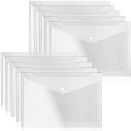 50 Pcs A4 Size Poly Envelope , Clear Plastic Envelope ...