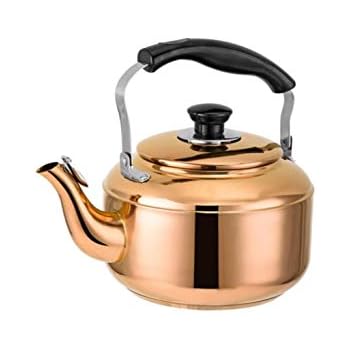 Amazon.com: Old Dutch Hammered Copper Tea Kettle with Brass Spout and ...