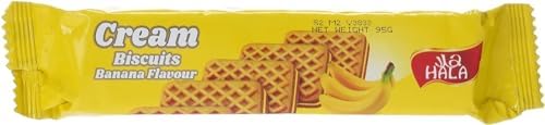 Hala Banana Cream Biscuit 24 X 95 g price in Saudi Arabia | Amazon ...