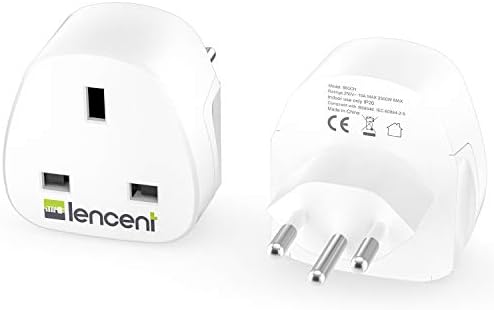 سعر LENCENT 2X UK to Switzerland Plug Adapter, Grounded Swiss Travel ...
