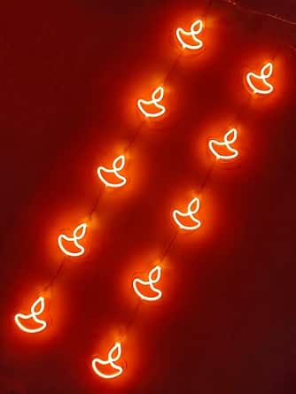 Buy Homelyarts Diya/Diwali Light Neon Toran Style | Led Strip Lights ...