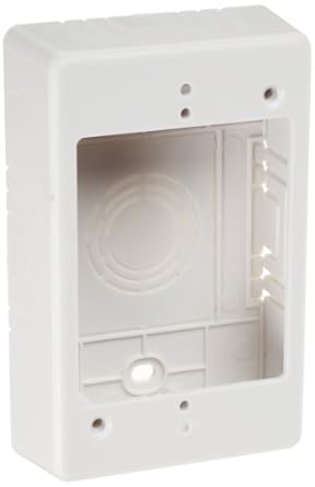 Hellermann Tyton TSRW-JB1 Single Gang Junction Box, 1-1/4" Deep, PVC, White: Electrical Boxes ...