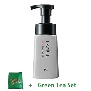 Amazon.com: Fancl Men Face Wash Foam Facial Cleanser 180ml (Green Tea ...