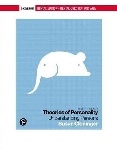 Theories of Personality: Understanding Persons: Cloninger Ph.D., Susan ...
