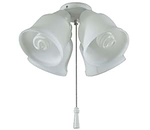 Hampton Bay Lighting Kits 4-Light Universal Ceiling Fan Light Kit with ...