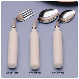 Amazon.com: Comfort Grip Curved Utensils Soup Spoon-Left-Handed Angled ...