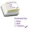 "Peer assessed" Self inking teacher reward stamp X12057: Amazon.co.uk ...