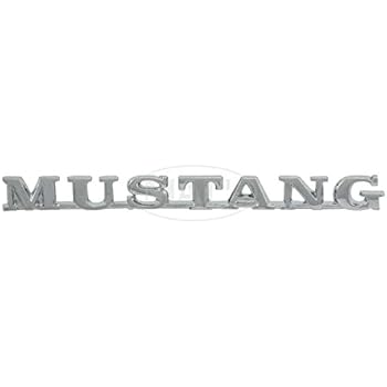 Amazon.com: Mustang Fender Emblem Mustang Script 1968: Automotive