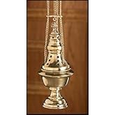 Amazon.com: Brass Burning Hanging Censer, Charcoal Incense Burner ...